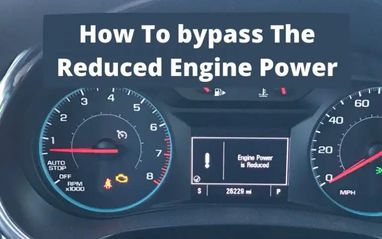 How To bypass The Reduced Engine Power: Everything You Need To Know ...